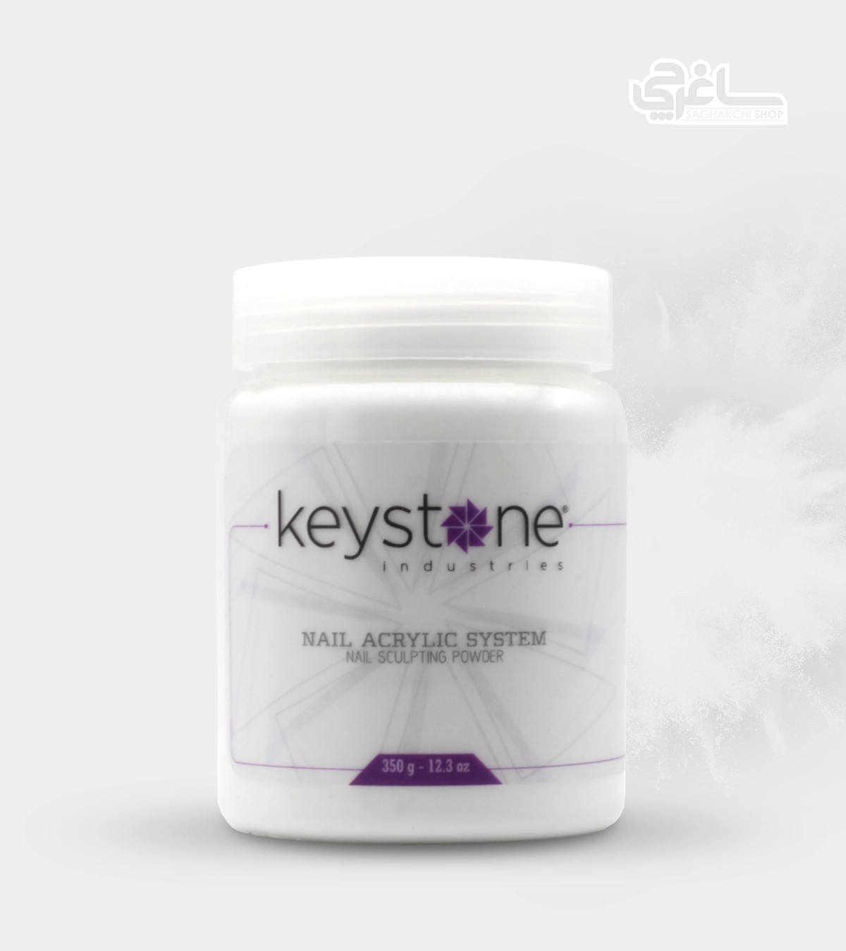 پودر کاشت ناخن بی رنگ کیستون Keystone Clear - فروشگاه ساغرچی