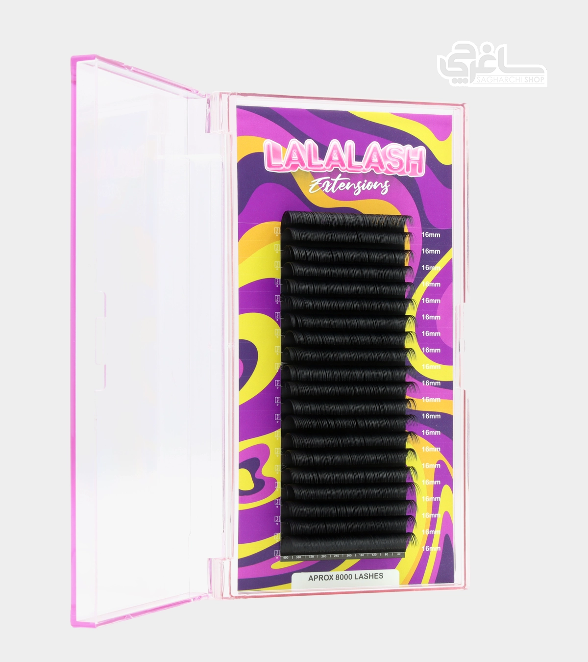 پالت مژه اکستنشن تک سایز 20 لاین لالا لش LALA LASH - فروشگاه ساغرچی